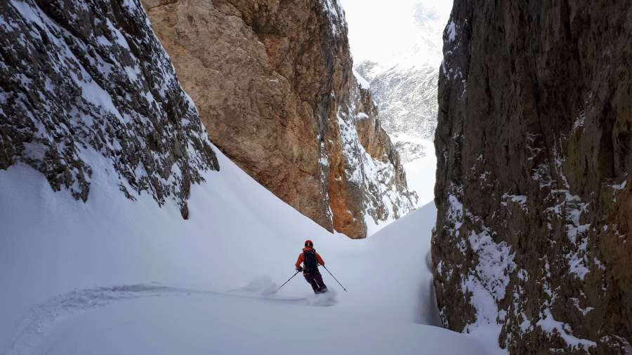 Ski freerando - freeride- Séjour Dolomites - Italie